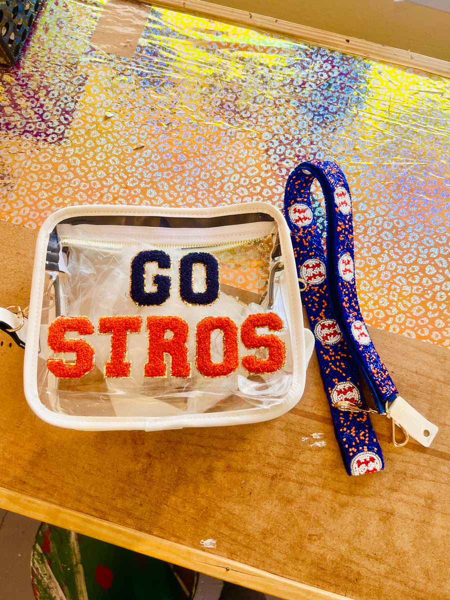 Astros beaded purse strap – Martha Gene
