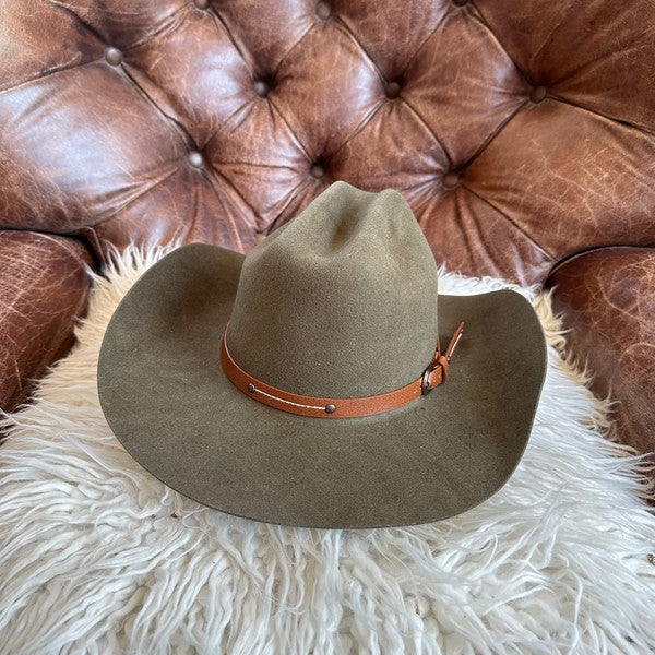 Australian wool cattleman crown cowboy hat – Martha Gene