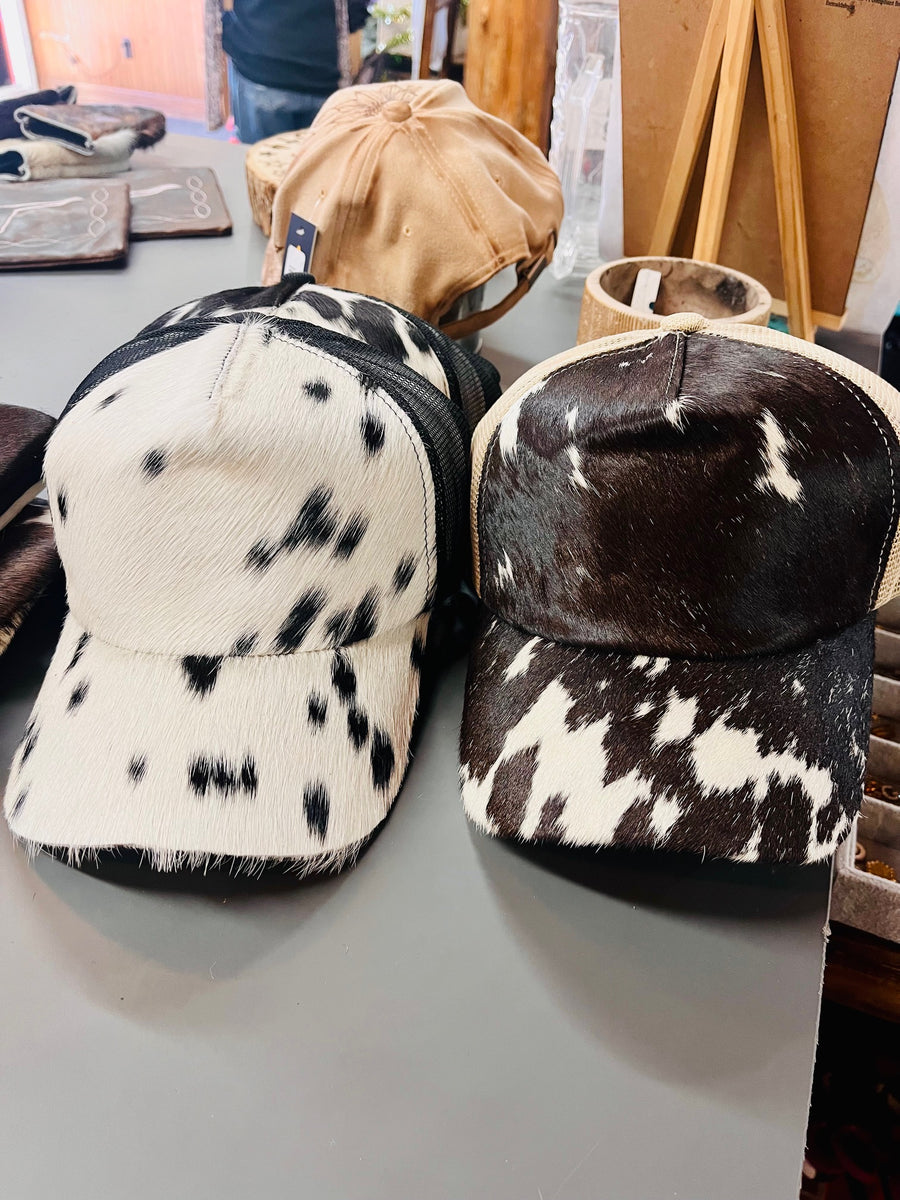 Cowhide Caps – Martha Gene
